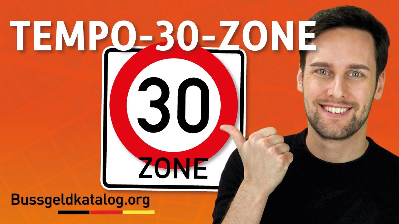 Die 30er-Zone 💡 - Kennt ihr den Unterschied zum normalen Tempo-30 ...
