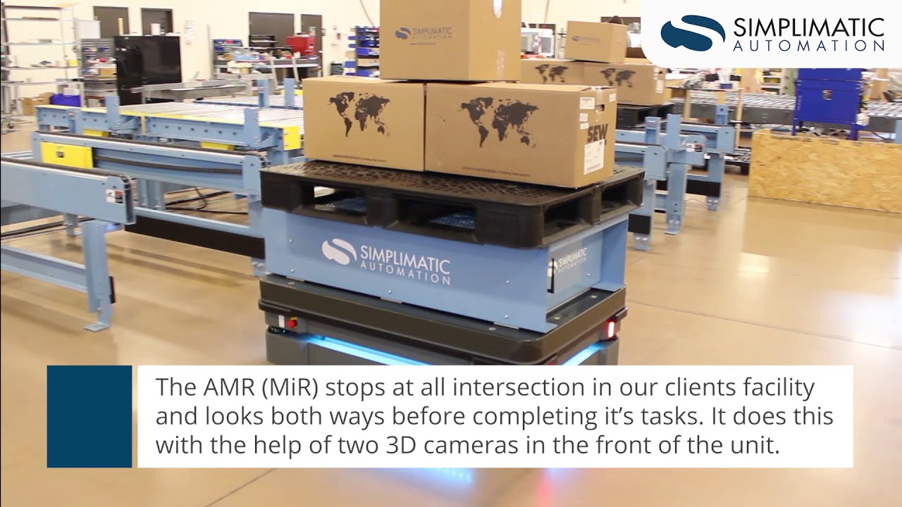 AMR (MiR) Pallet Transportation - YouTube