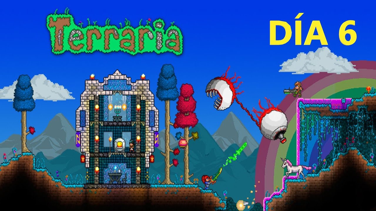 🔴 HOY COBALTO, ORICALCO Y ADAMANTITA - TERRARIA DIA 6 ⚔️ - YouTube