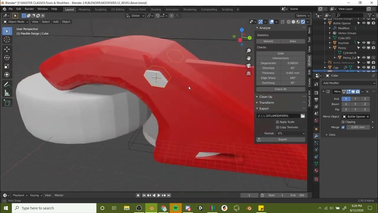 Bevel Modifier (EXPLAINED) | FREE Blender for 3D Printing Course - YouTube