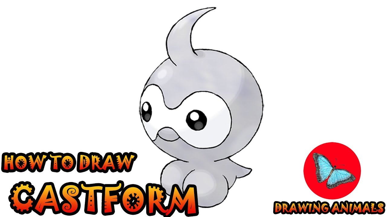 How To Draw Castform Pokemon | Coloring and Drawing For Kids - YouTube