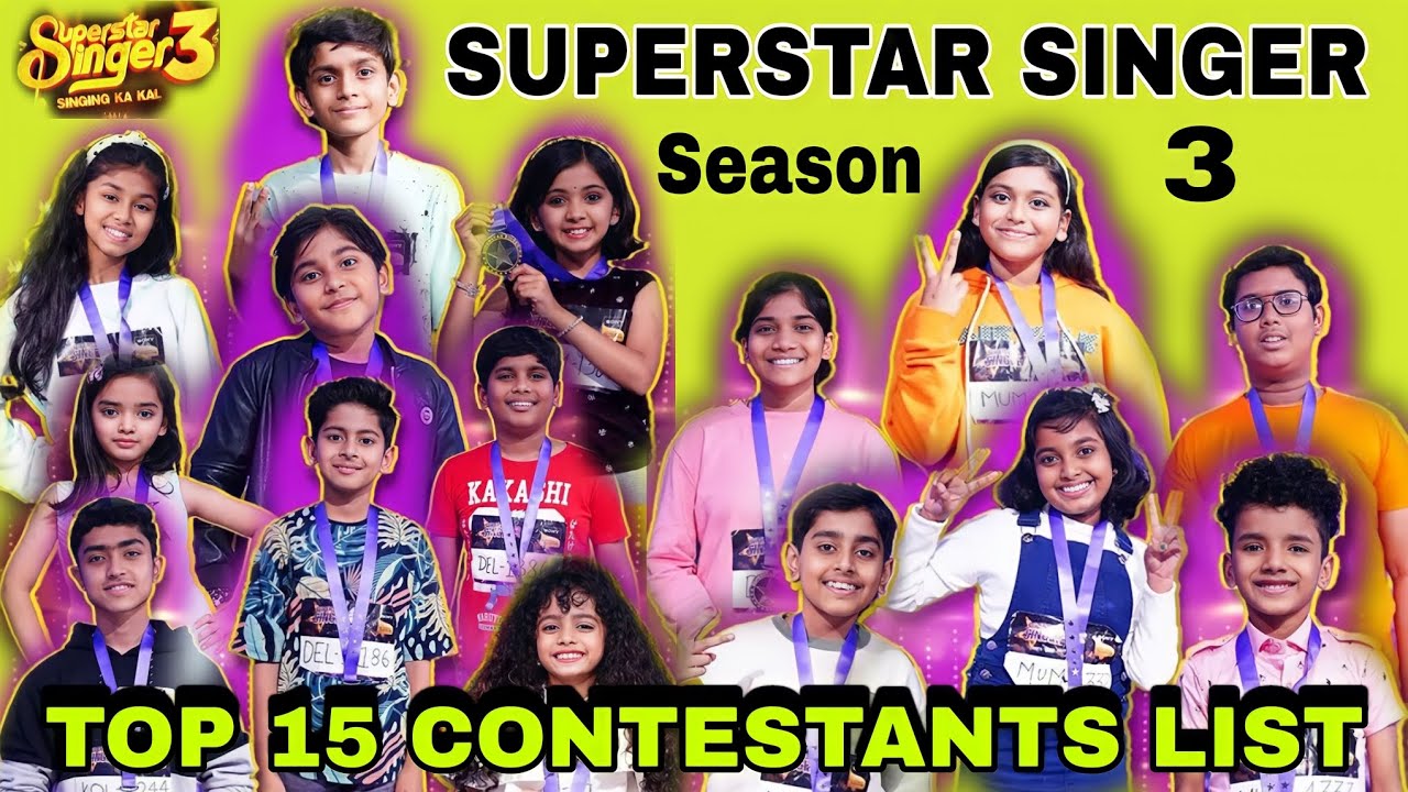 Superstar Singer Season 3 Contestants List | Superstar Singer season 3 ...