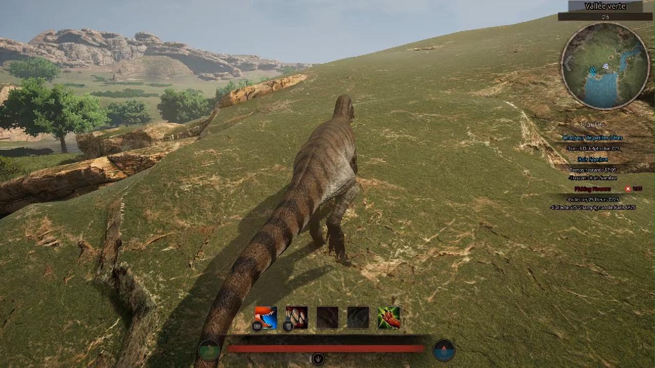 Path of Titans LE DRYPTOSAURUS attend le bon moment sa proie - YouTube