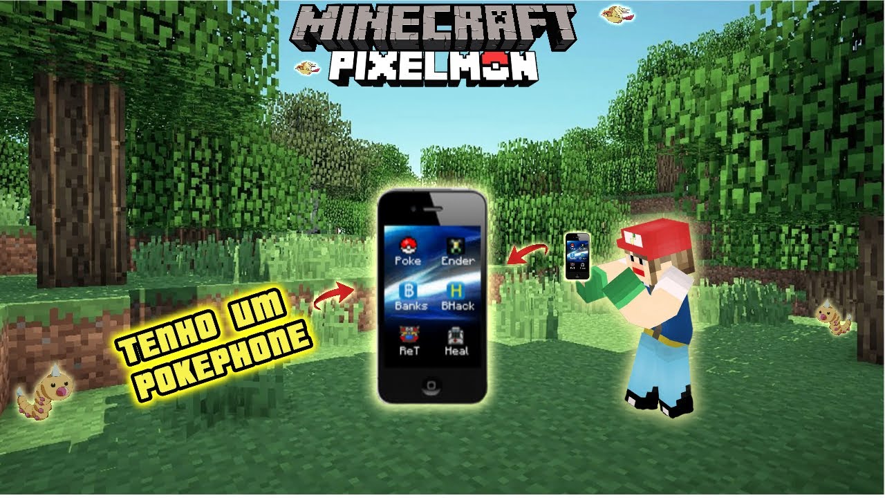 COMO FAZER O POKEPHONE NO PIXELMON *Minecraft Pixelmon* - YouTube