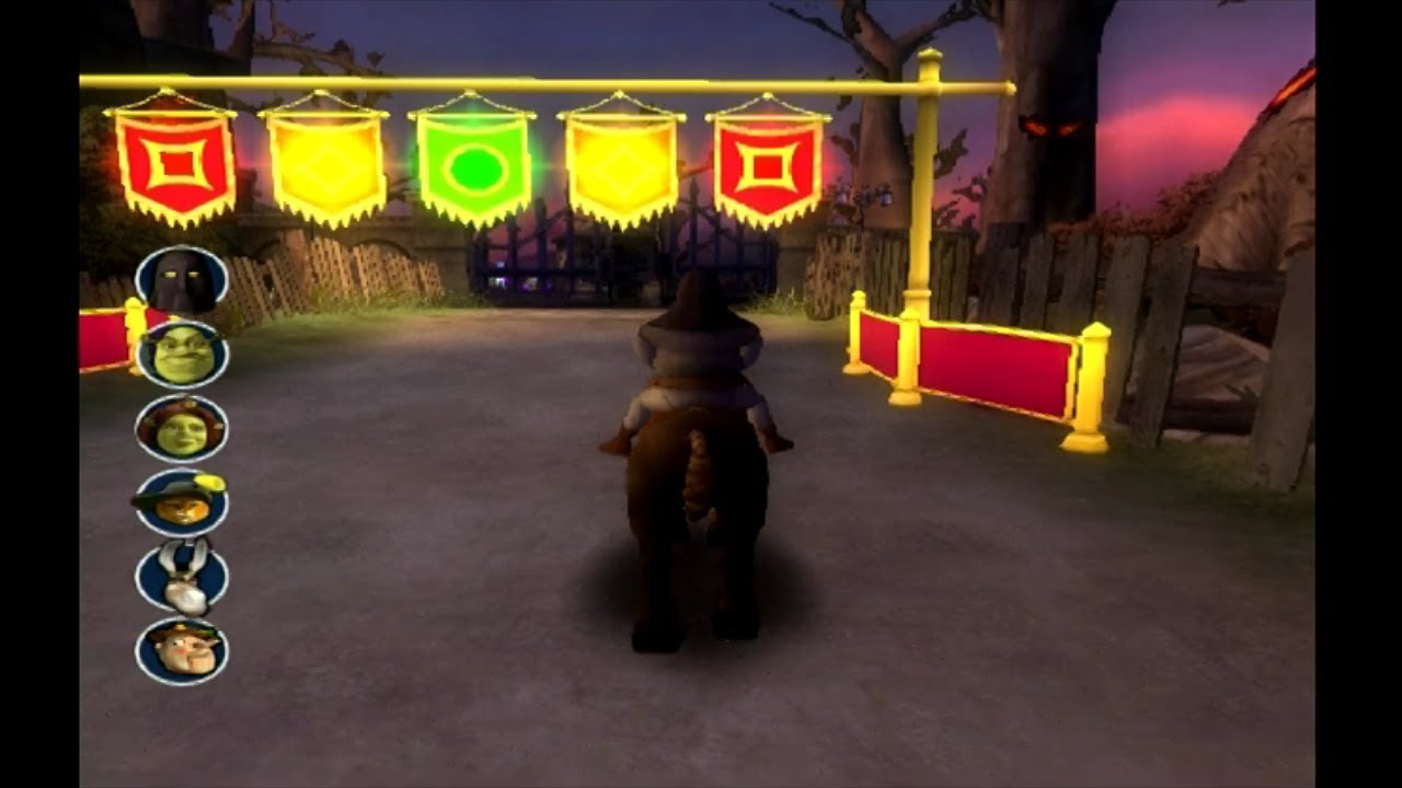 Shrek Smash N' Crash Racing PS2 Thelonious Racing In Haunted Woods ...