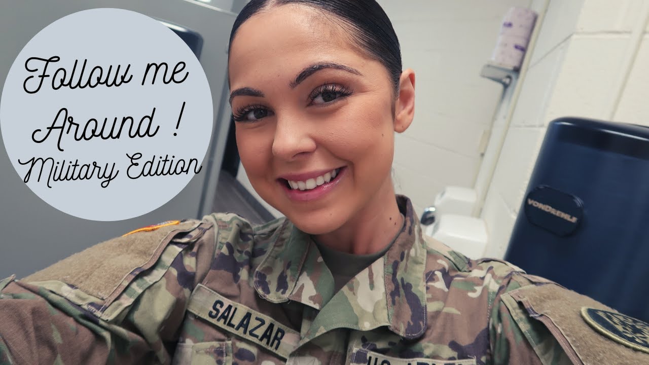 GRWM MILITARY EDITION + FOLLOW ME AROUND DRILL! - YouTube