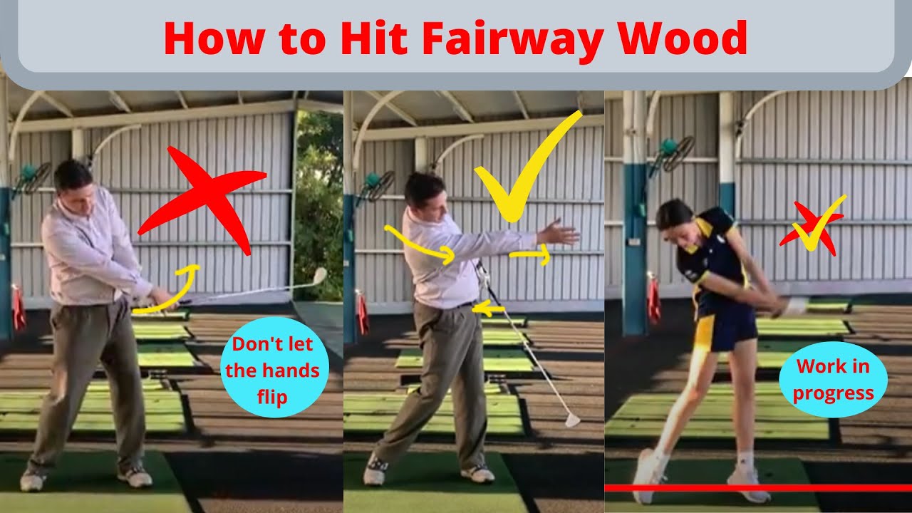 How to hit fairway wood (387) - YouTube