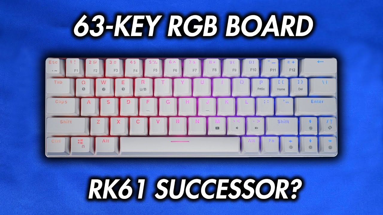 $50 CQ63 Mechanical Keyboard Review! Better than the RK61? - YouTube