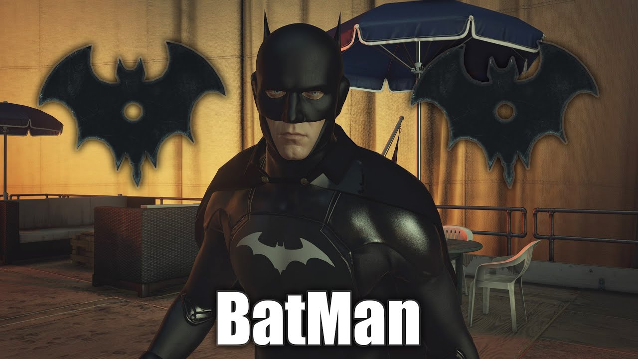 Hitman 3 Freeform Training Batman Bat Shuriken Kill Everyone - YouTube