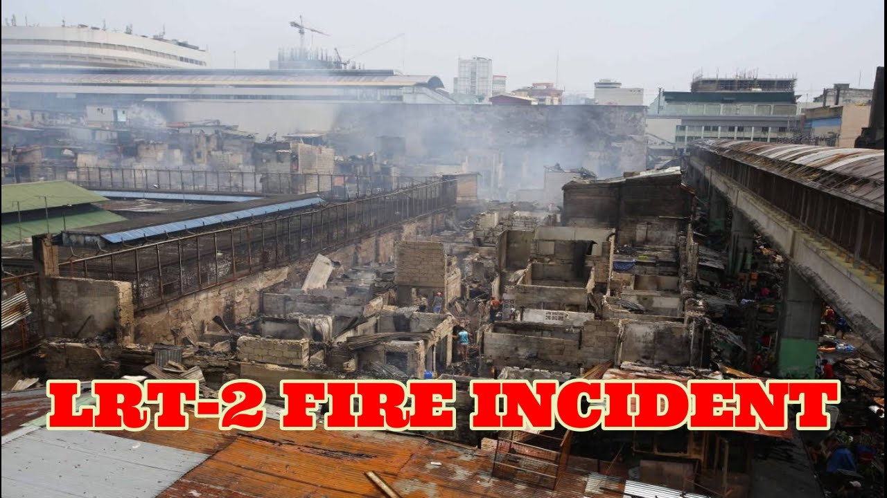 Fire temporarily limits LRT Operations - YouTube