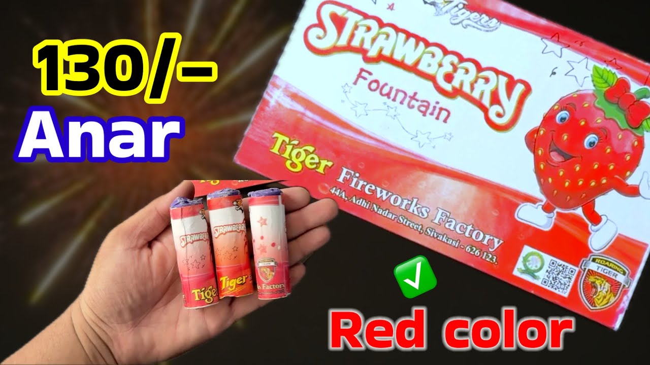 130/- Red color fountain anar crackers , anar bomb , anar testing ...