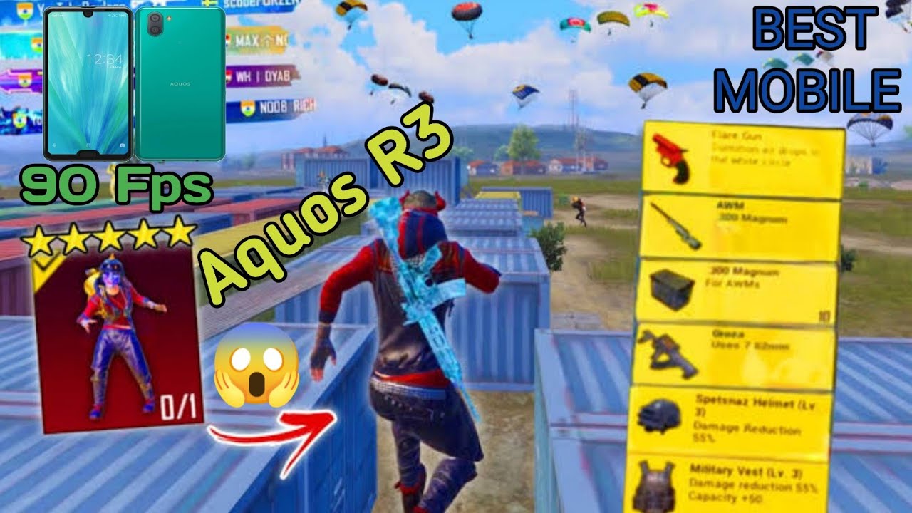 OMG!!😱 AQUOS R3 | 90 FPS PUBG MOBILE | GAMEPLAY🤯 - YouTube