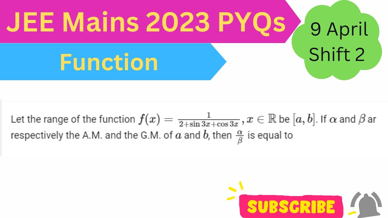 Let The Range Of The Function F x 1 2 sin3x cos3x X R Be a b let-the-range-of-the-function-f-x-1-2-sin3x-cos3x-x-r-be-a-b