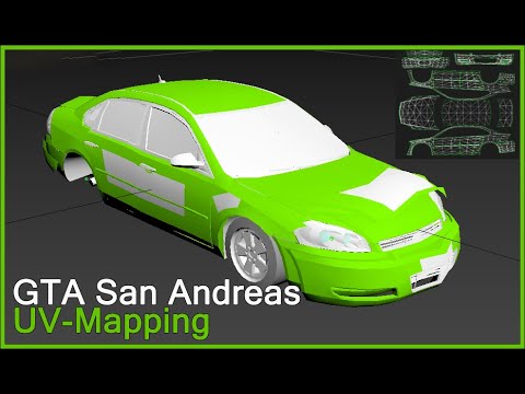 GTA San Andreas Vehicle UV-Mapping Template (3ds max 2018) - YouTube