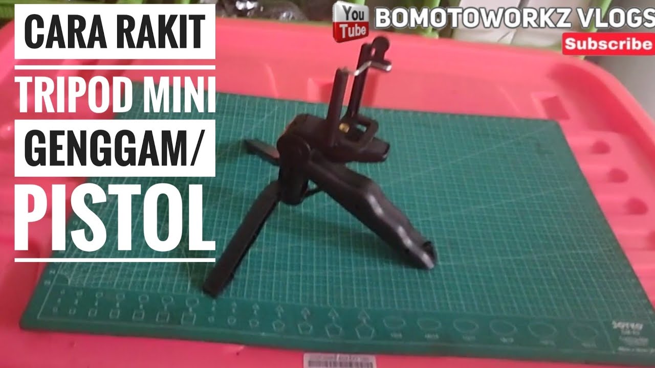 Cara Rakit Mini Folding Tripod Portable Hand held Genggam 2 in 1 for ...