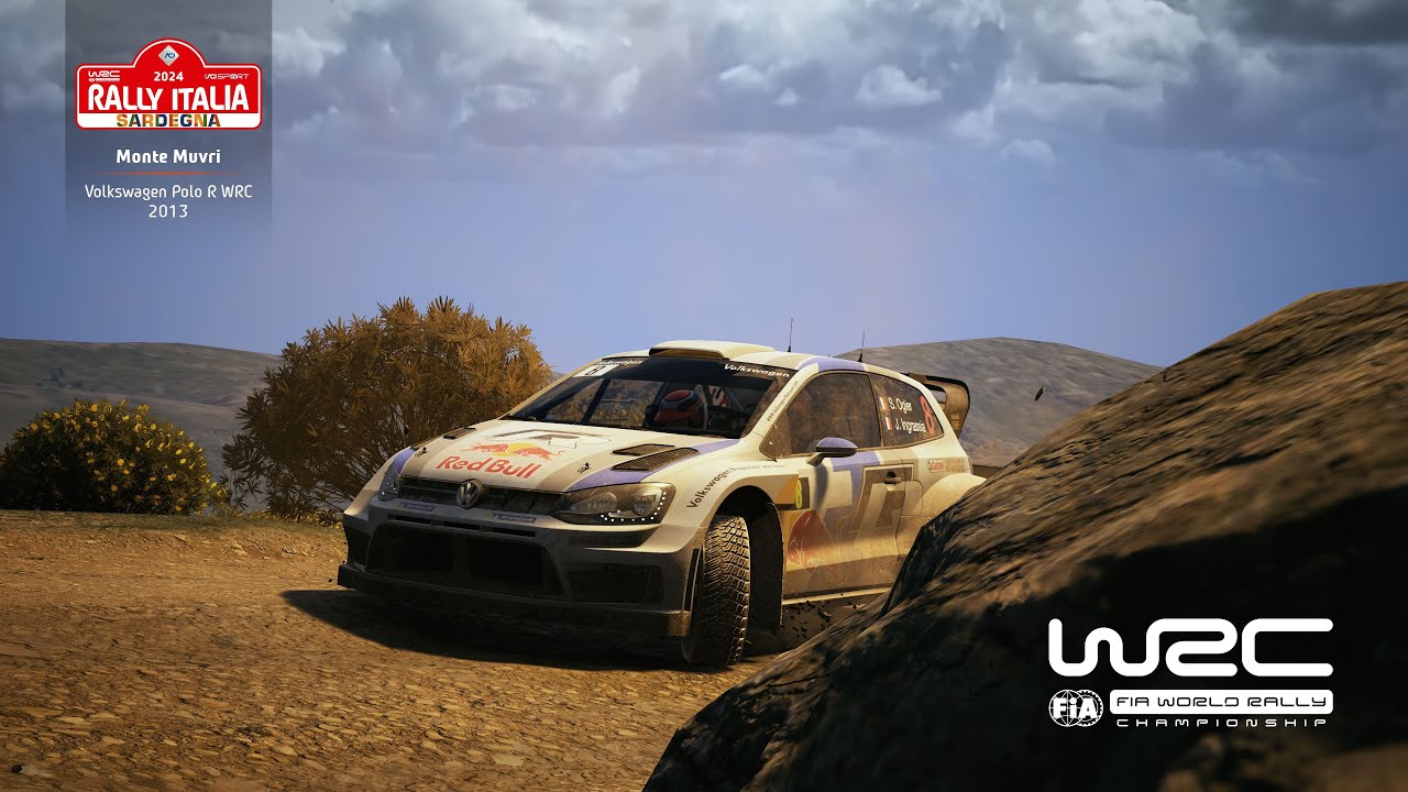 03 01 2025 JRC Themed Rally Italia Sardegna SS3 Monte Muvri Volkswagen Polo R WRC 2013 EA WRC ...