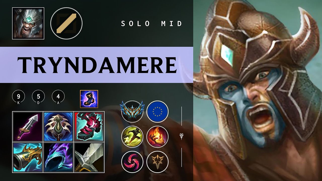Tryndamere Mid vs Ziggs - EUW Challenger Patch 26.01 - YouTube