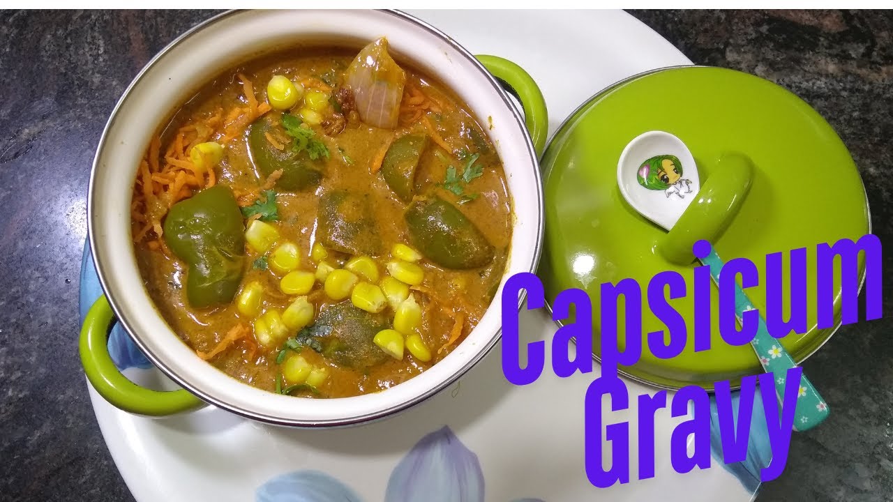 Spicy Capsicum gravy - YouTube