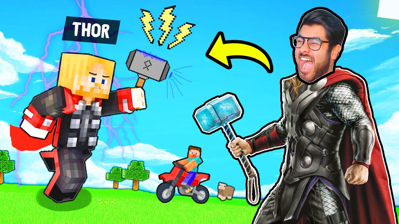 THOR in Minecraft 😂 | Hitesh KS - YouTube