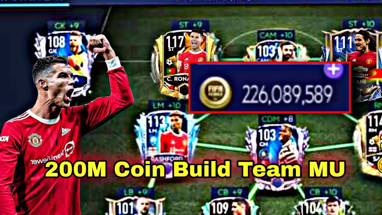 [FIFA MOBILE] 200M Coin Build Team MU , Manchester United Squad Builler ...