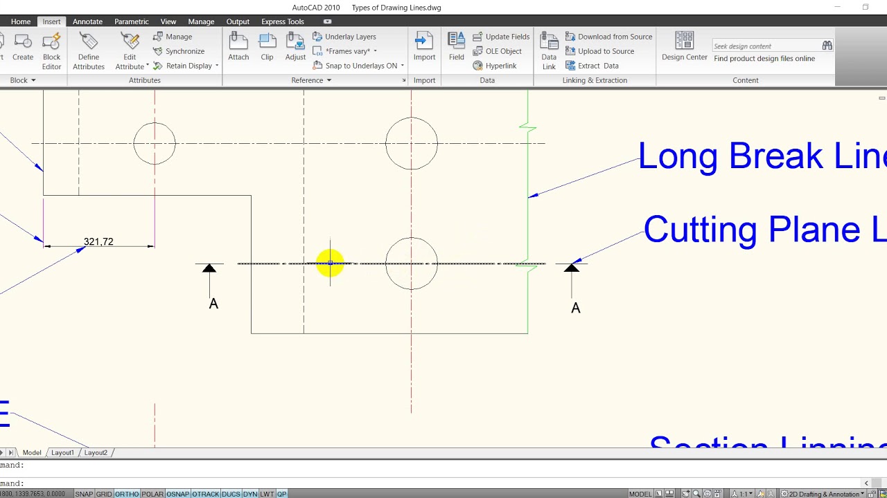 DRAWING LINES TYPES - YouTube