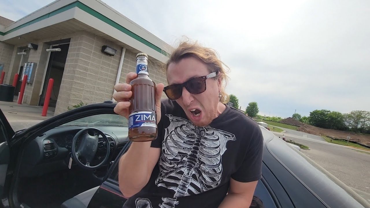 Drinking Old Zima That Dyed The Bottle Brown! - YouTube