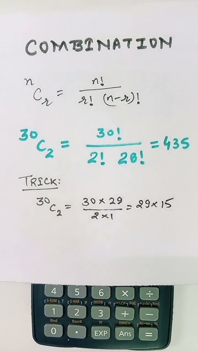 Scientific Calculator | Combinations - YouTube