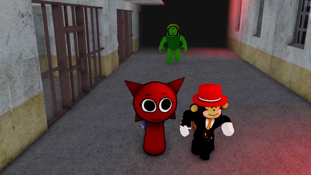 Sprunki Mroona & Jandel Played Run From Green Bean Obby in ROBLOX ...