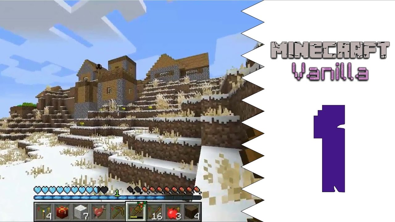 Minecraft Vanilla Ep 1 - Best Start Ever! - YouTube