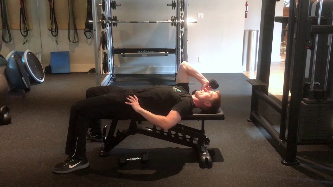Single Arm Skull Crushers (triceps) - YouTube