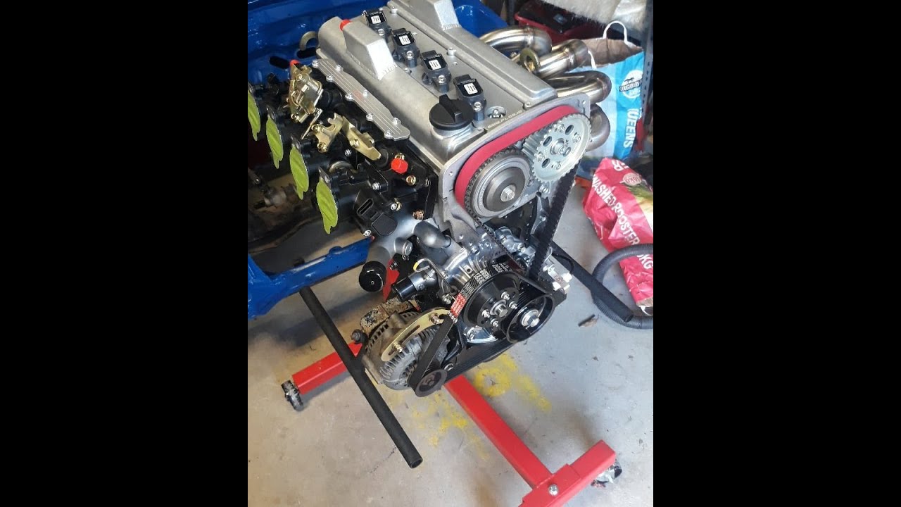 Crazy Modified 4AGE 20v Blacktop - YouTube