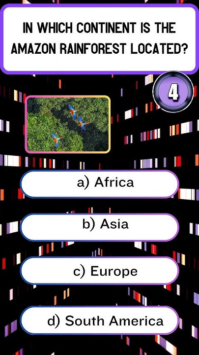 In which Continent is the amazon rainforest located ? #shorts # ...