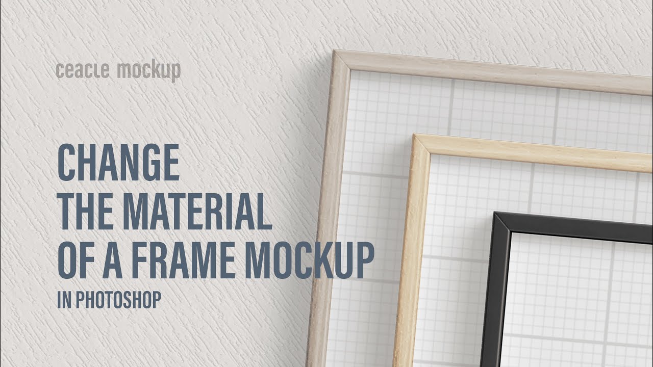 Change the Material of a Picture Frame Mockup in Photoshop - YouTube