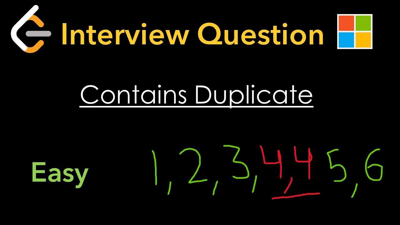 Contains Duplicate - Leetcode 217 - Python - YouTube Contains Duplicate - Leetcode 217 - Python - YouTube