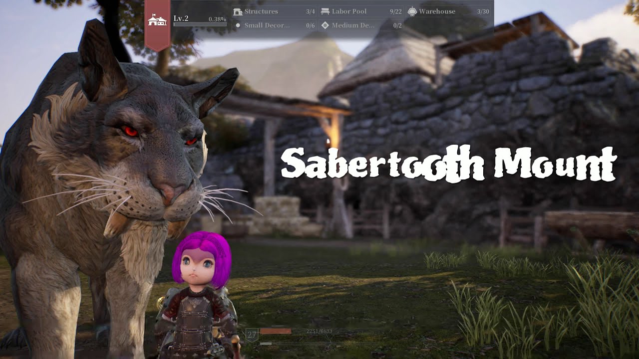 Bless Unleashed - Sabertooth Mount - YouTube