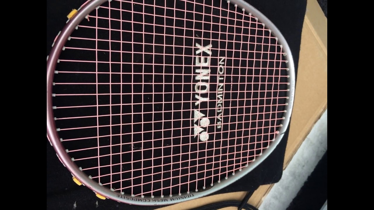 YONEX Ti-2 TITANIUM MESH LONG ガット付 ケース付 ヨネックス バドミントンラケット 初心者 - YouTube