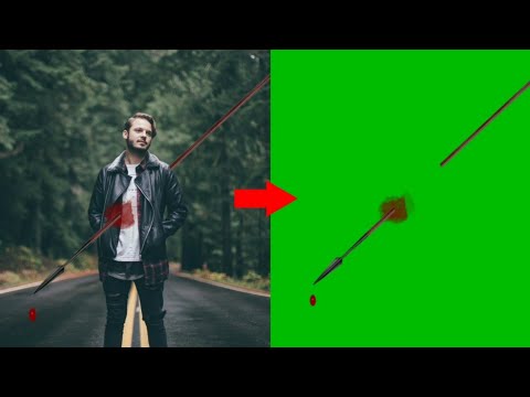 Blood arrow green screen effect | Chroma key blood Dropping effect ...