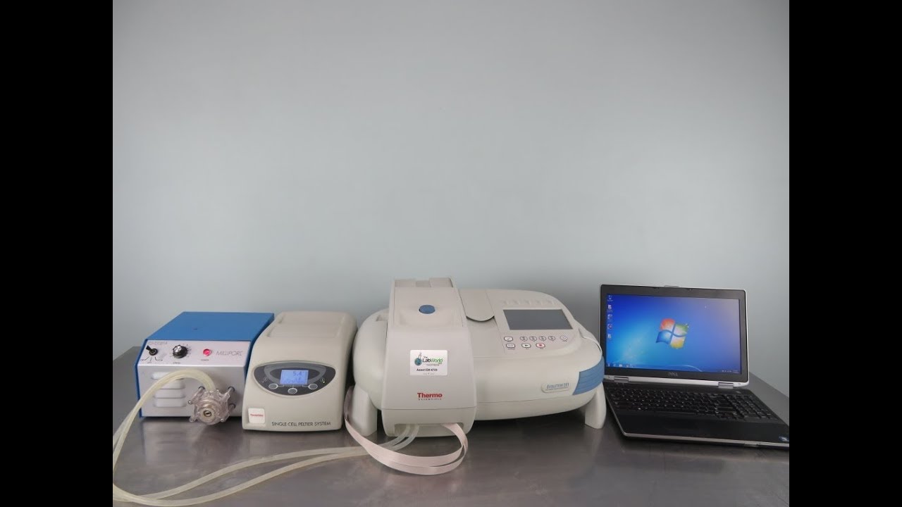 Thermo Evolution 201 UV Vis Spectrophotometer - YouTube