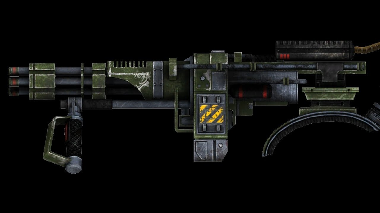 Fallout new vegas. Shoulder Mounted Machine Gun - YouTube