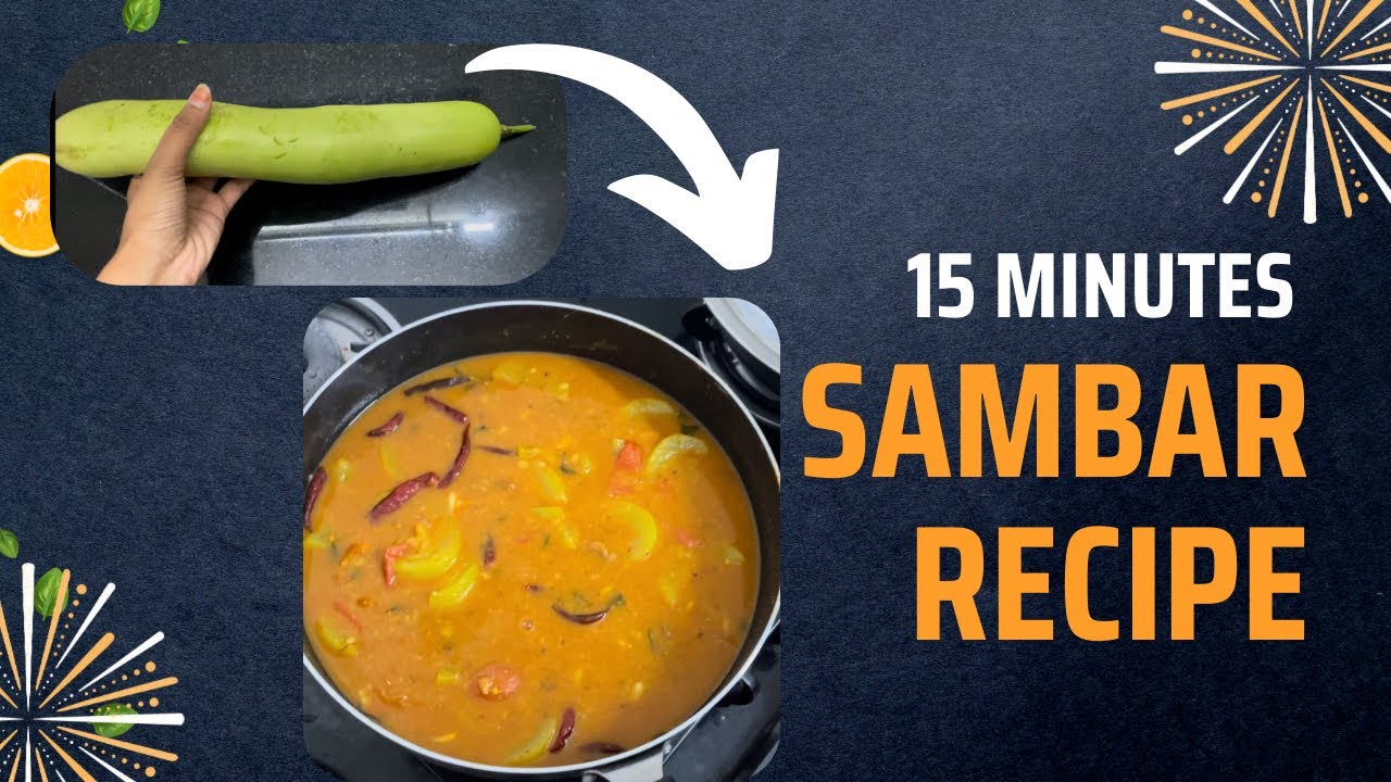 15 minutes tasty sambar recipe - YouTube