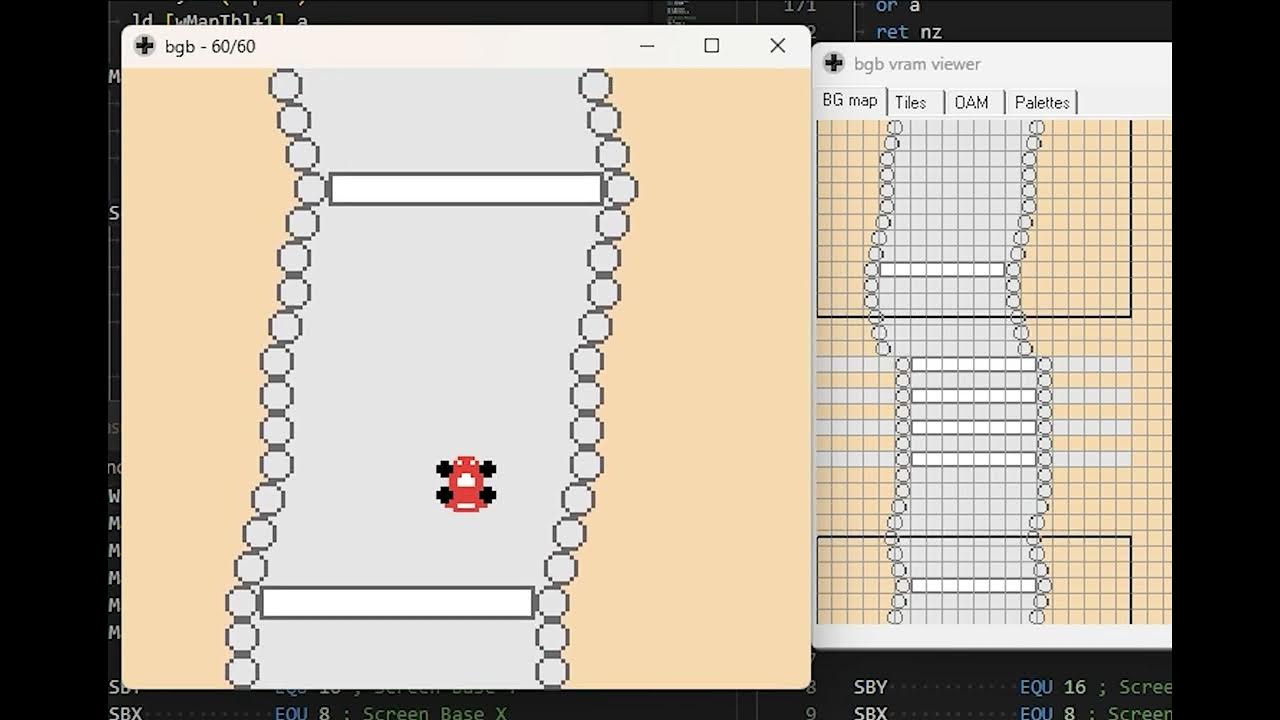 Learning Game Boy programming: Car Game Ver 0.17 - YouTube