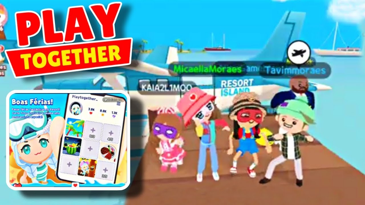 🏖TUDO QUE ROLOU NA ABERTURA DO RESORT NO PLAY TOGETHER #playtogether ...