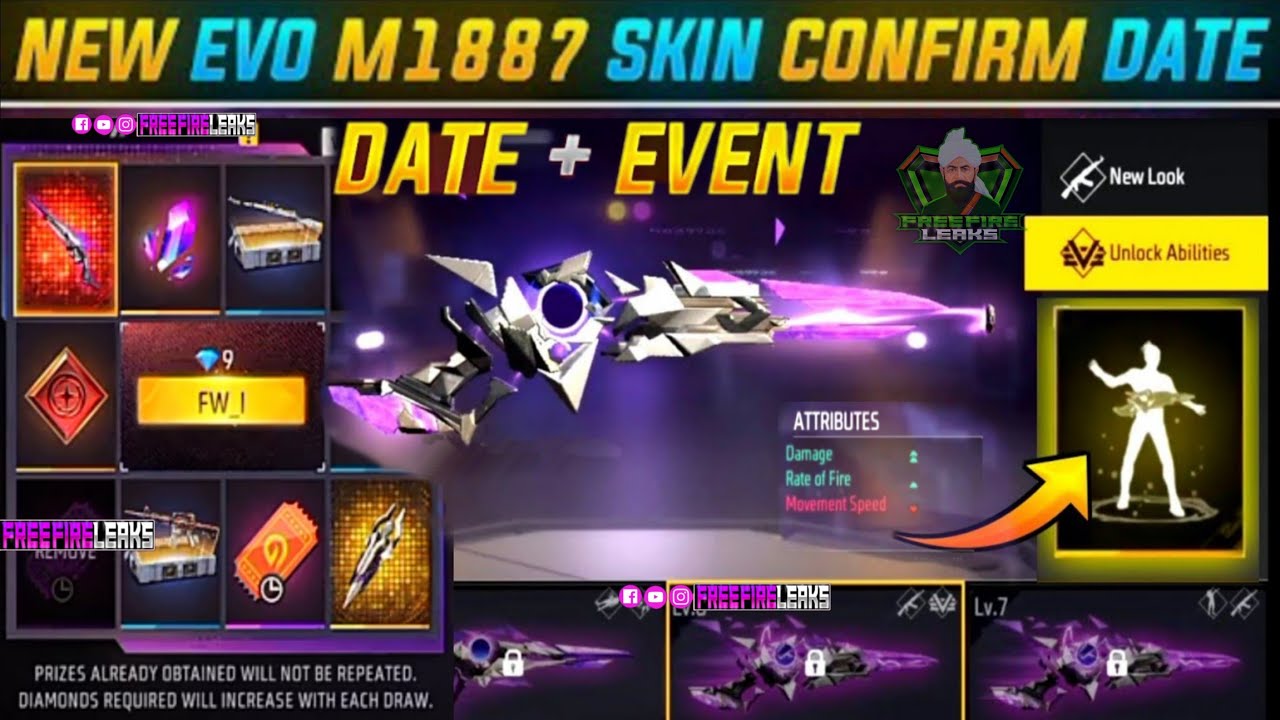 New EVO M1887 Full Review & Confirmed Date - Evolution Gun M1887 emote ...