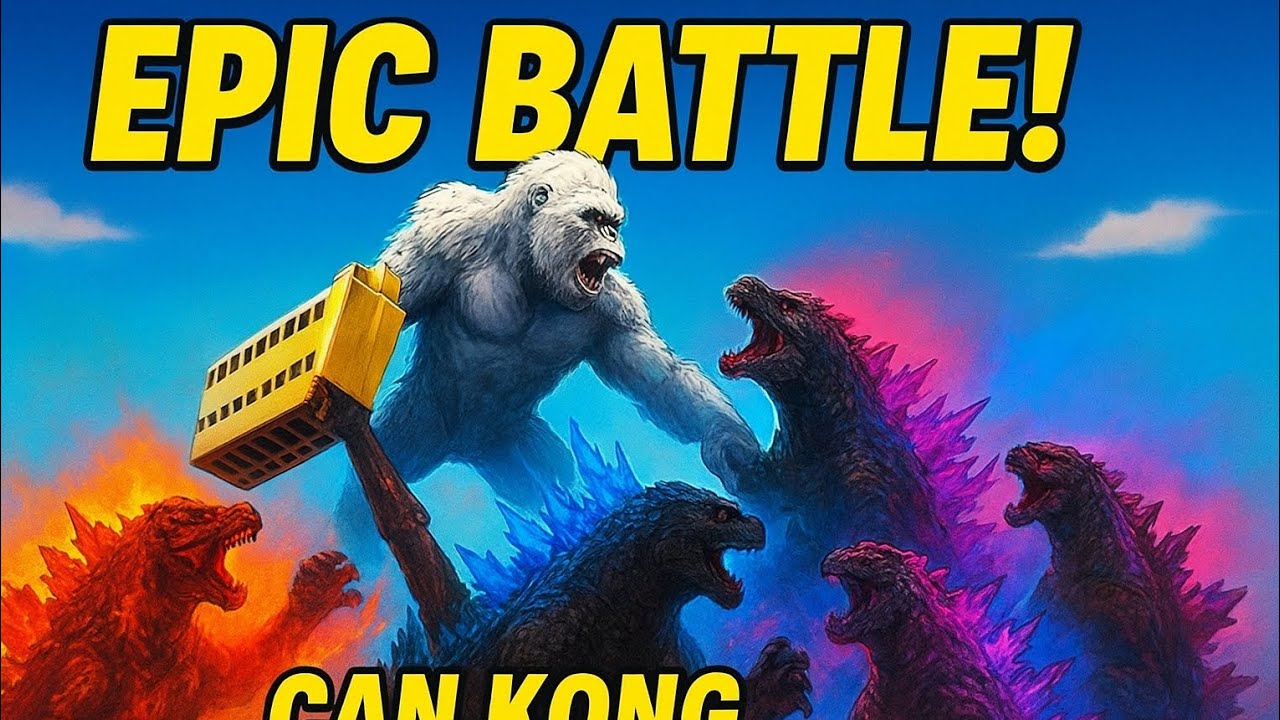 GIANT KONG vs ULTIMATE GODZILLA ARMY - YouTube