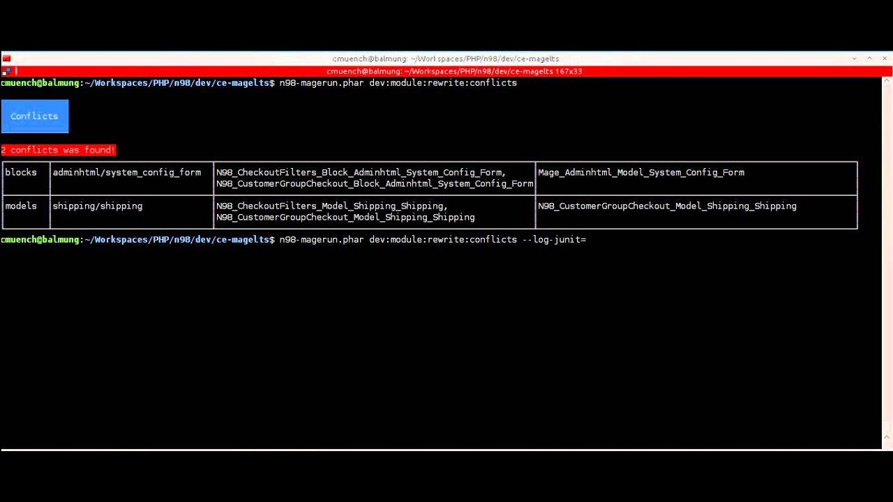 n98-magerun - Detect Magento Rewrite Conflicts - YouTube