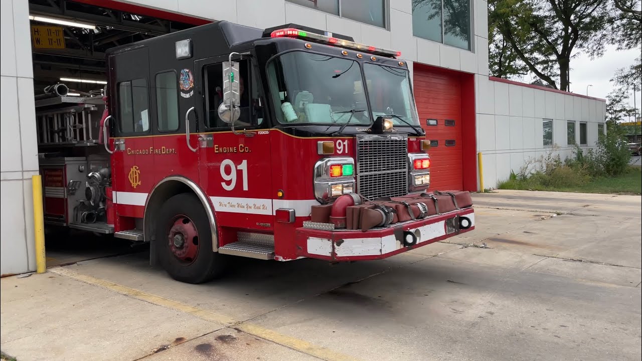 Chicago - Engine 91 Responding - YouTube
