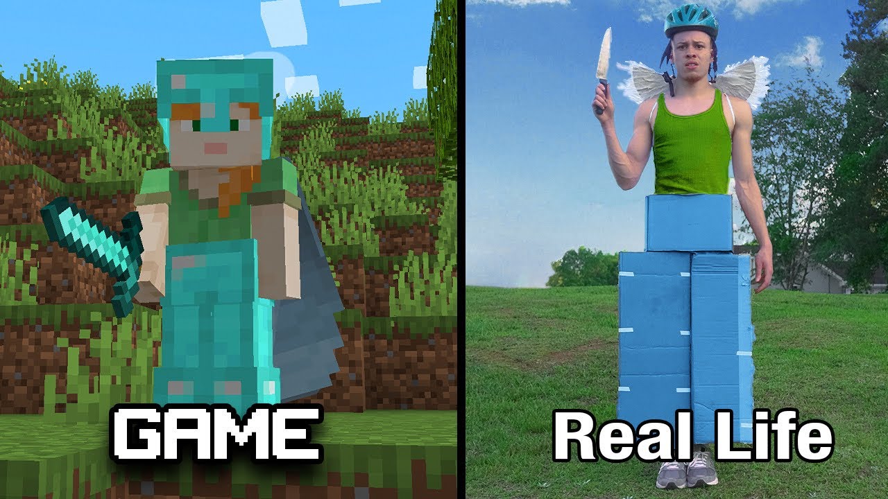 Whatever You Get In Minecraft I Get in Real Life - YouTube