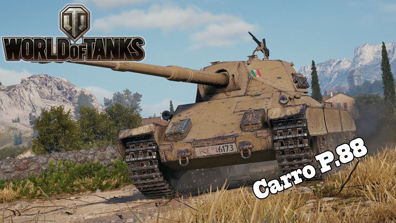รถถังหนักบุกทะลวงอิตาลี Carro P.88 | เกมสงครามรถถัง World Of Tanks #523 ...