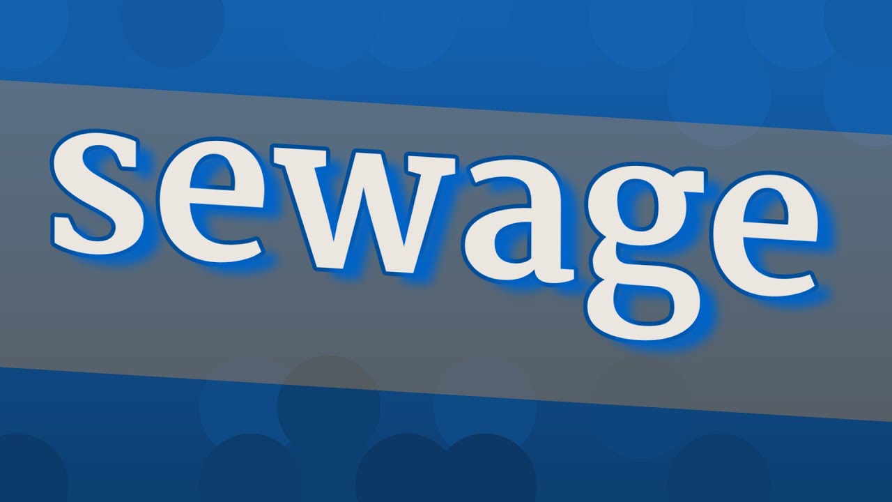 SEWAGE pronunciation • How to pronounce SEWAGE - YouTube