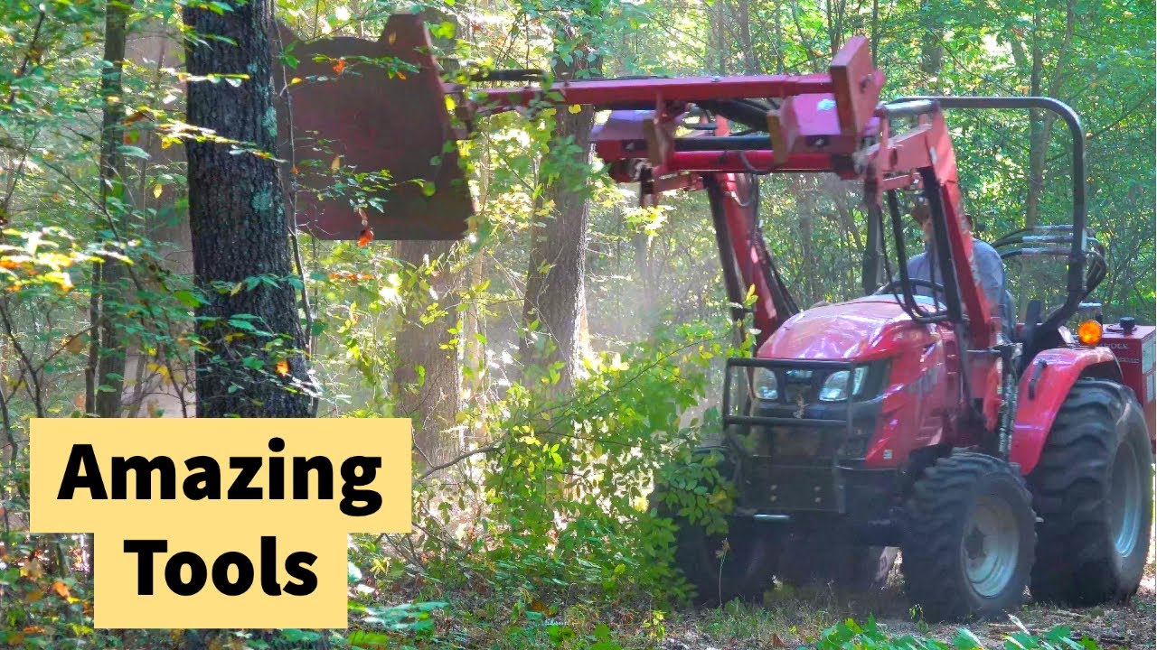 Crazy Compact Tractor Attachment That really Works, Brush Tiger - YouTube